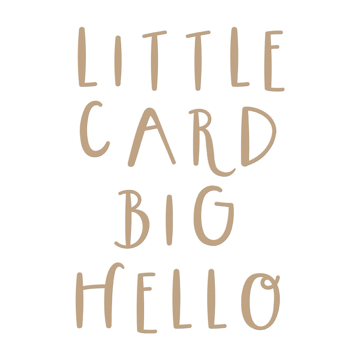 Spellbinders Little Card Big Hello Glimmer Hot Foil Plate GLP-402 ...
