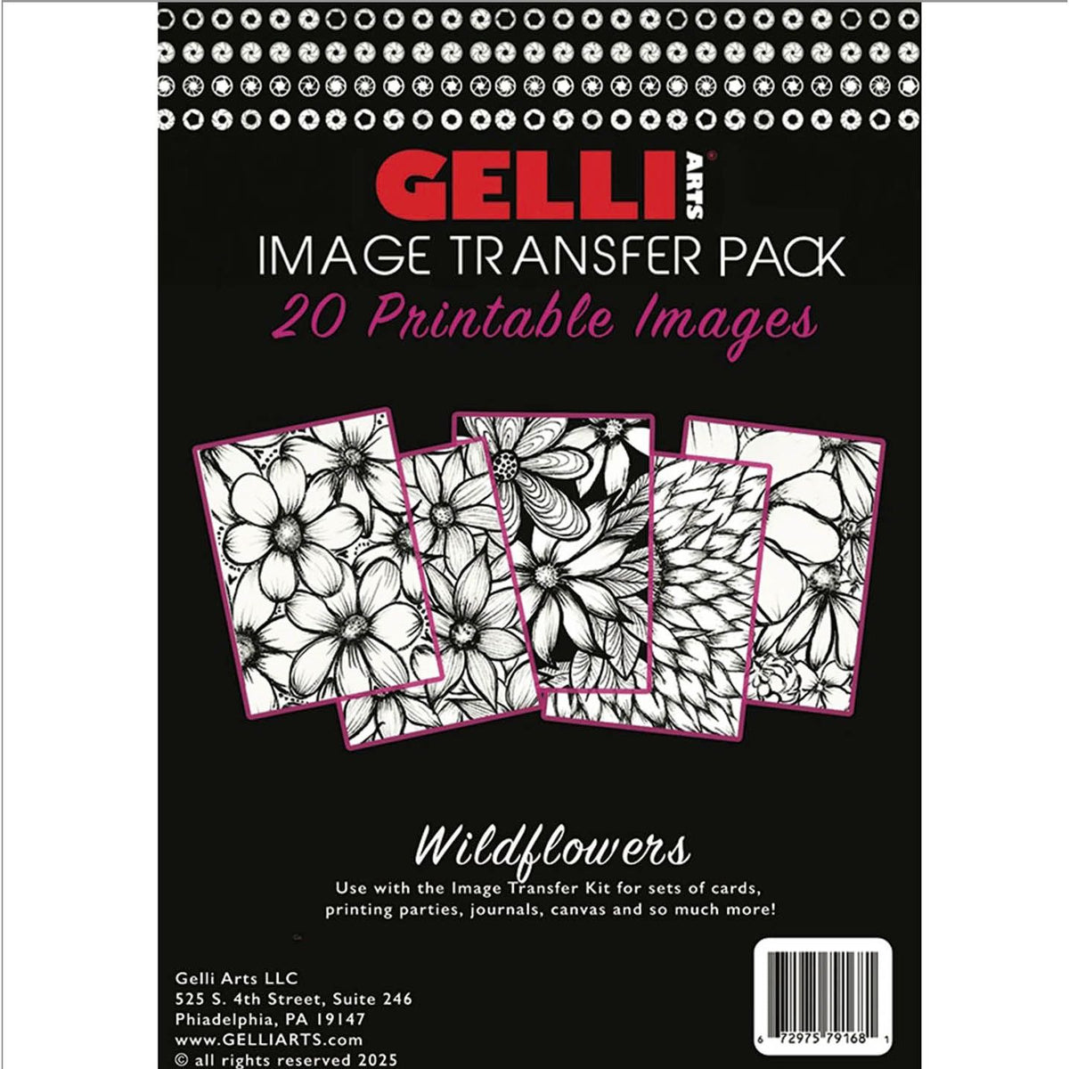 Gelli Arts Image Transfer Printables Pack Wildflowers – Simon Says Stamp