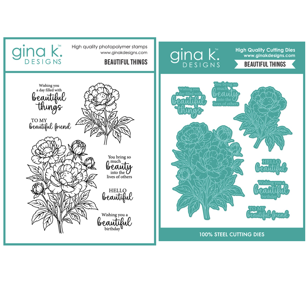 Gina K Designs Beautiful Things Stamps and Dies – Simon Says Stamp