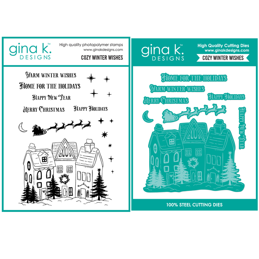 Gina K Designs Cozy Winter Wishes Stamps and Dies – Simon Says Stamp