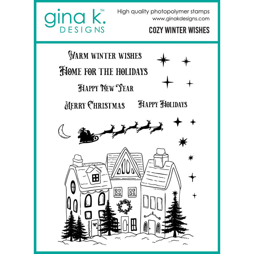 Gina K Designs Cozy Winter Wishes Stamps hs70 – Simon Says Stamp