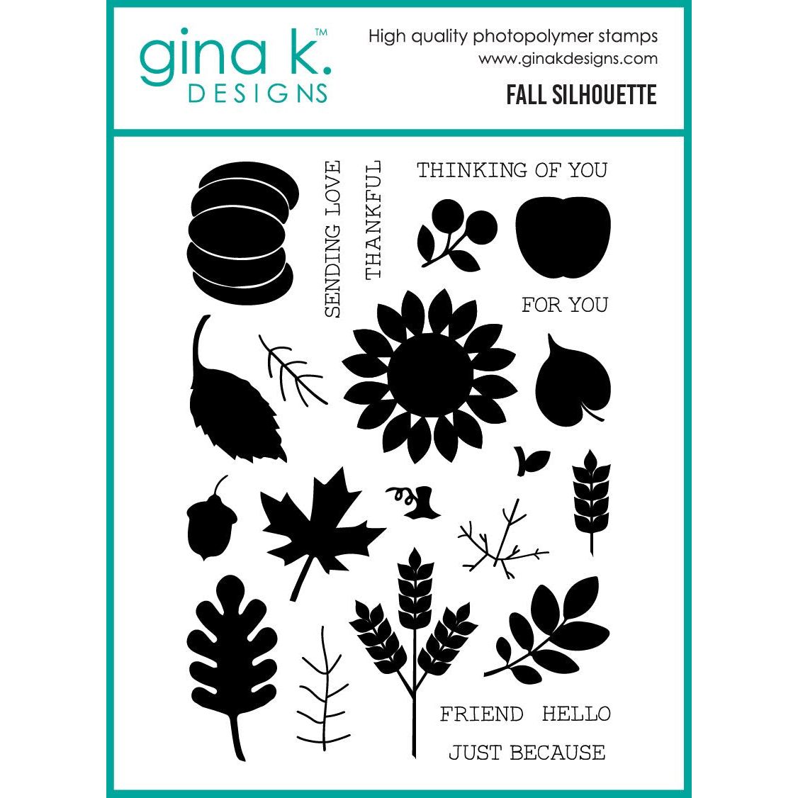 Gina K Designs Fall Silhouette Stamps bs79 – Simon Says Stamp