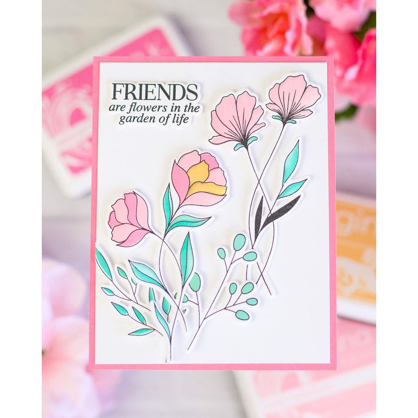 Gina K Designs Floral Friendship Layering Stencils gkdst102 – Simon ...