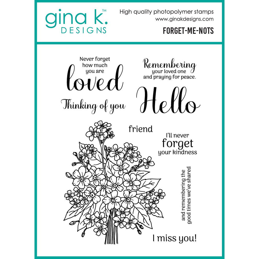 Gina K Designs Forget-Me-Nots Stamps as53 – Simon Says Stamp