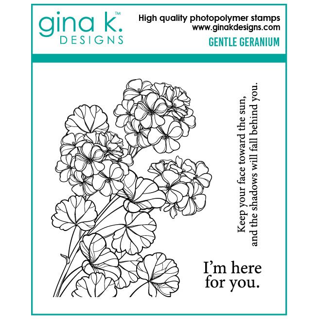 Gina K Designs Gentle Geranium Stamps gkd300 – Simon Says Stamp