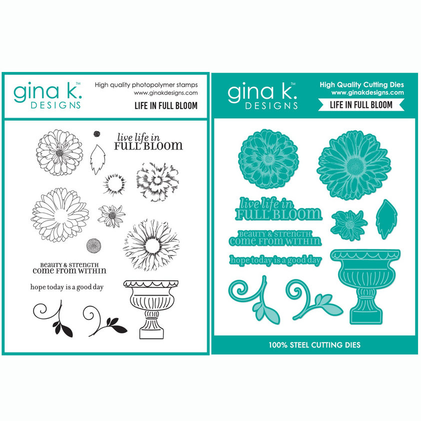 Gina K Designs Life in Full Bloom Stamps and Dies – Simon Says Stamp