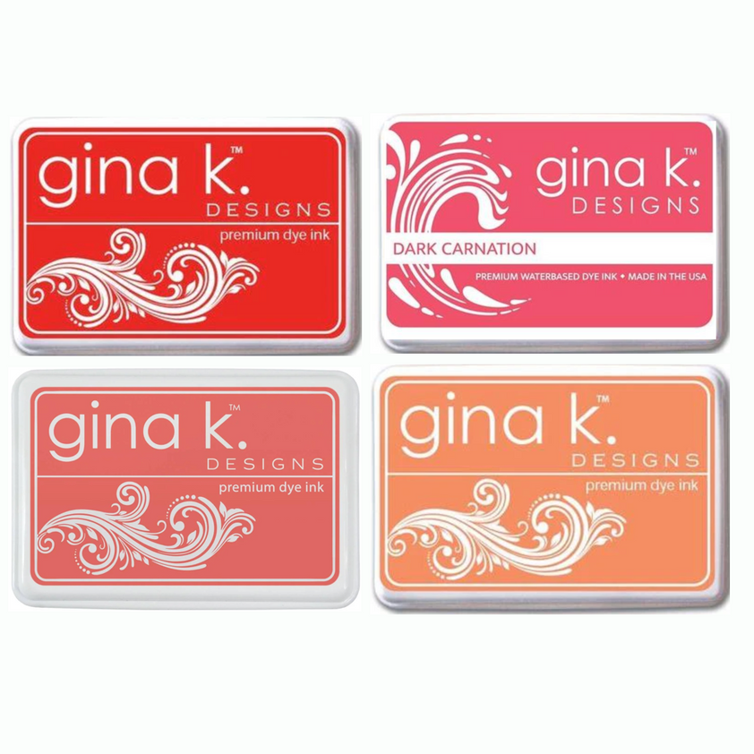 Gina K Designs Sunkissed Coral Blending Ink Pad Bundle – Simon Says Stamp