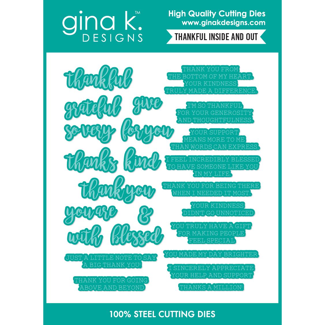 Gina K Designs Thankful Inside and Out Dies die0718 – Simon Says Stamp