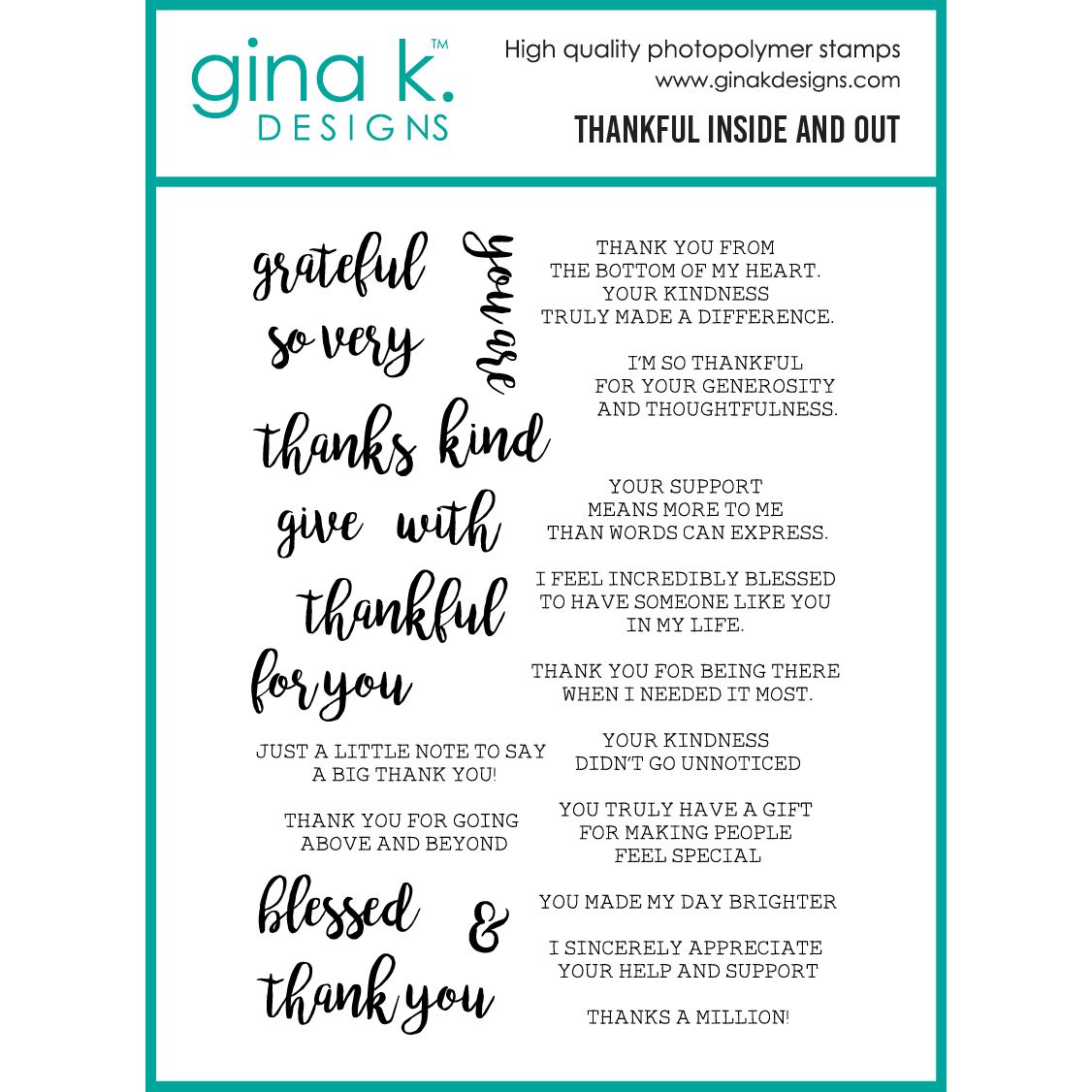 Gina K Designs Thankful Inside and Out Stamps bs82 – Simon Says Stamp