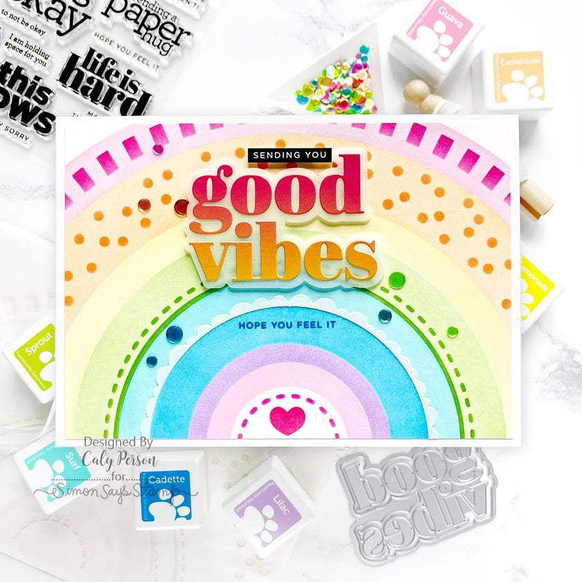 CZ Design Wafer Dies Good Vibes czd238 Sunny Vibes – Simon Says Stamp