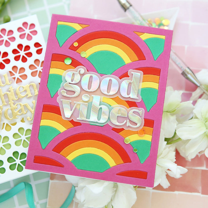 CZ Design Wafer Dies Good Vibes czd238 Sunny Vibes – Simon Says Stamp