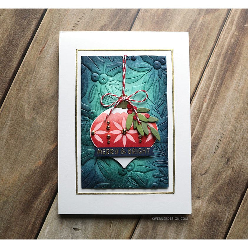 Spellbinders Holly and Foliage 3D Embossing Folder E3D-060 – Simon Says ...