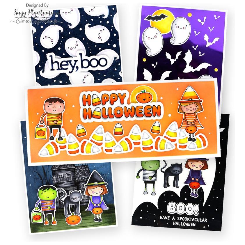 Simon Says Stamps and Dies Halloween Friends set822hf Cheering for You