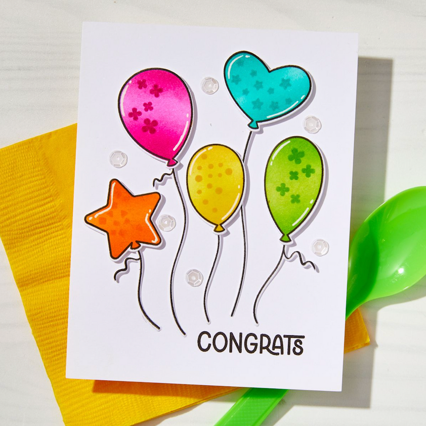 Hero Arts Balloons Clear Stamp Set cm790* – Simon Says Stamp