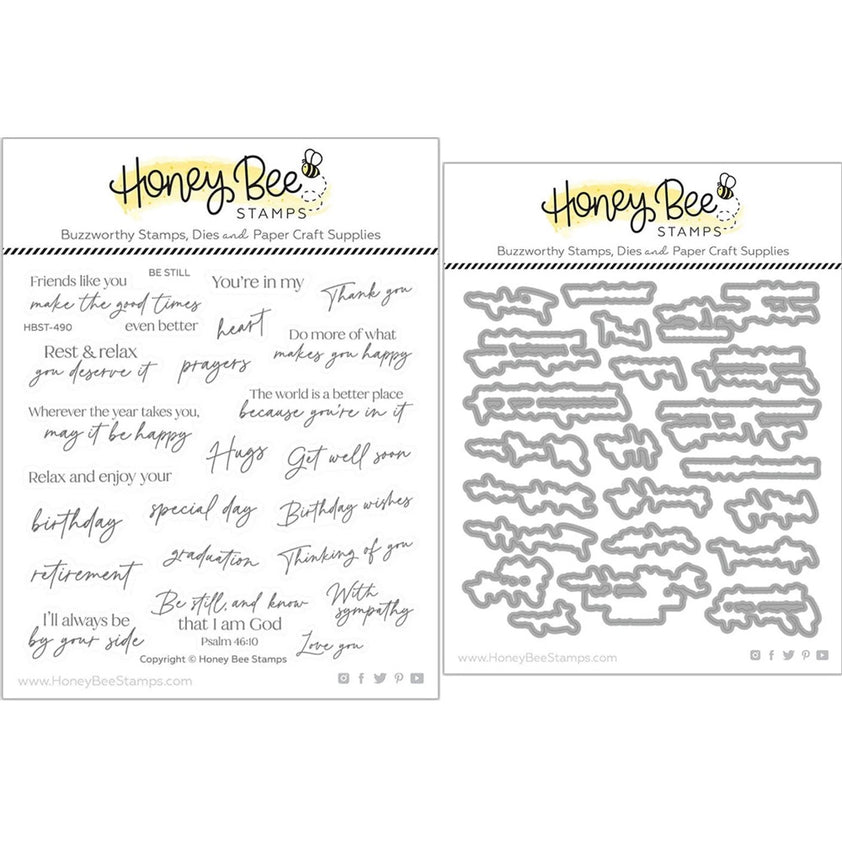 Honey Bee Be Still Clear Stamps And Dies Bundle – Simon Says Stamp