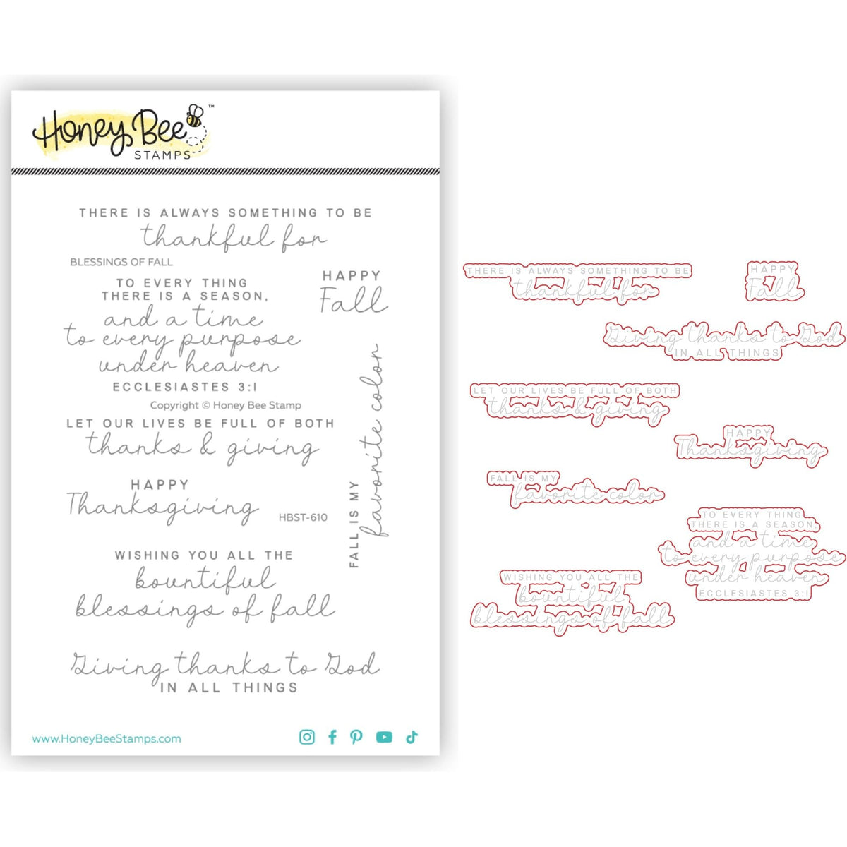 Honey Bee Blessings Of Fall Stamps And Dies Bundle – Simon Says Stamp