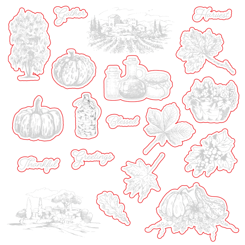 Honey Bee Gallery Wall Fall Dies hbds-666 – Simon Says Stamp