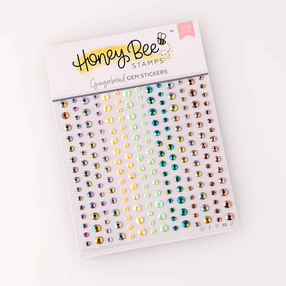 Honey Bee Gingerbread Gem Stickers hbgs-052 – Simon Says Stamp