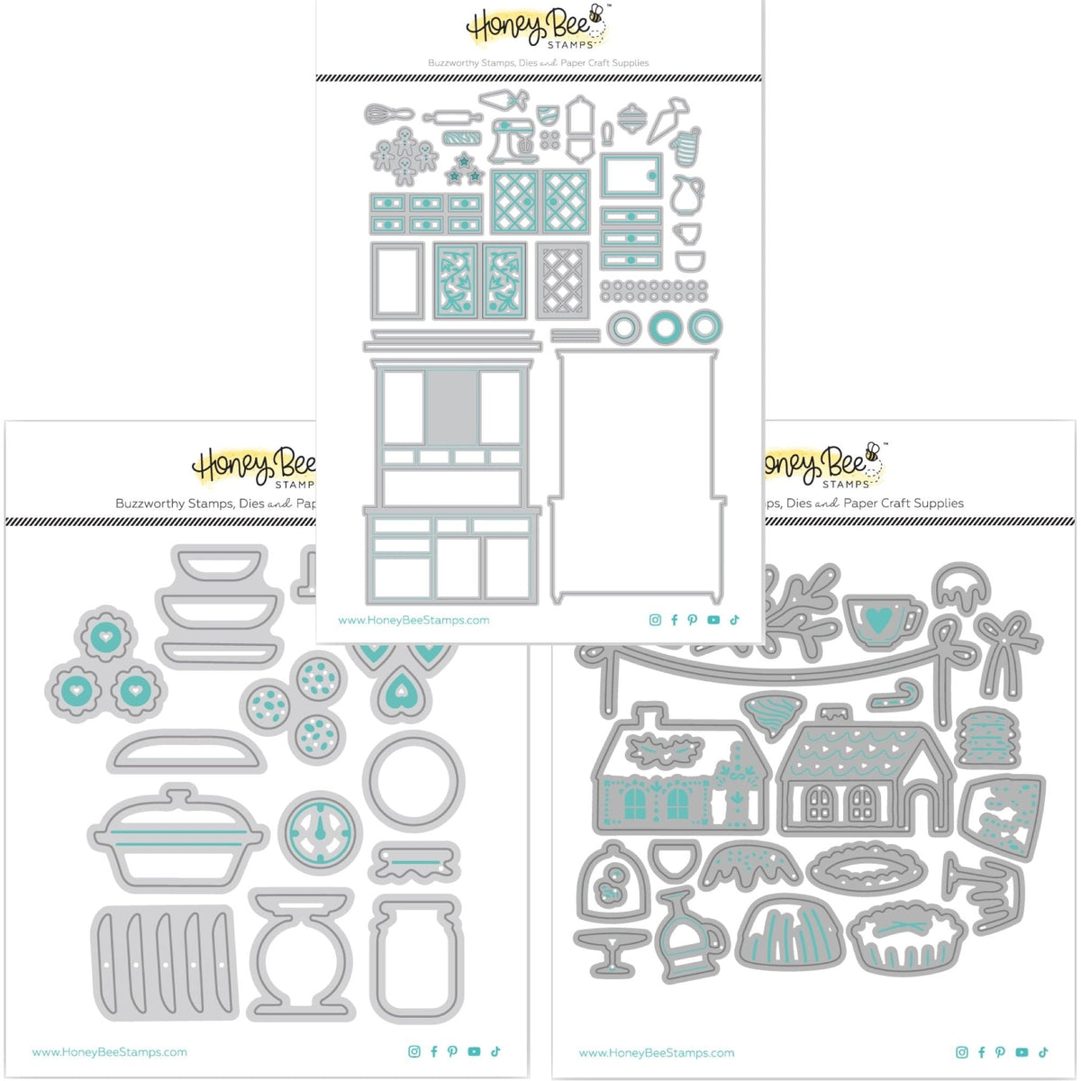 Honey Bee Lovely Layers Hoosier Cabinet And Add-Ons Dies Bundle – Simon ...