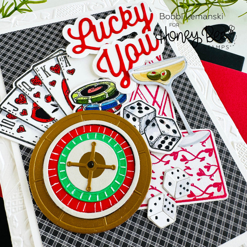 Honey Bee Royal Flush Cling Stamps hbst-631 – Simon Says Stamp