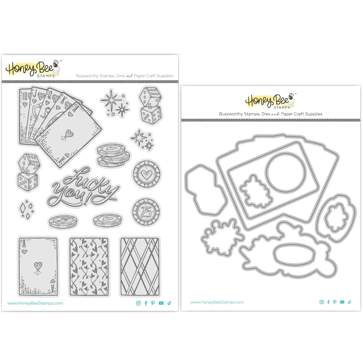 Honey Bee Royal Flush Stamps And Dies Bundle – Simon Says Stamp