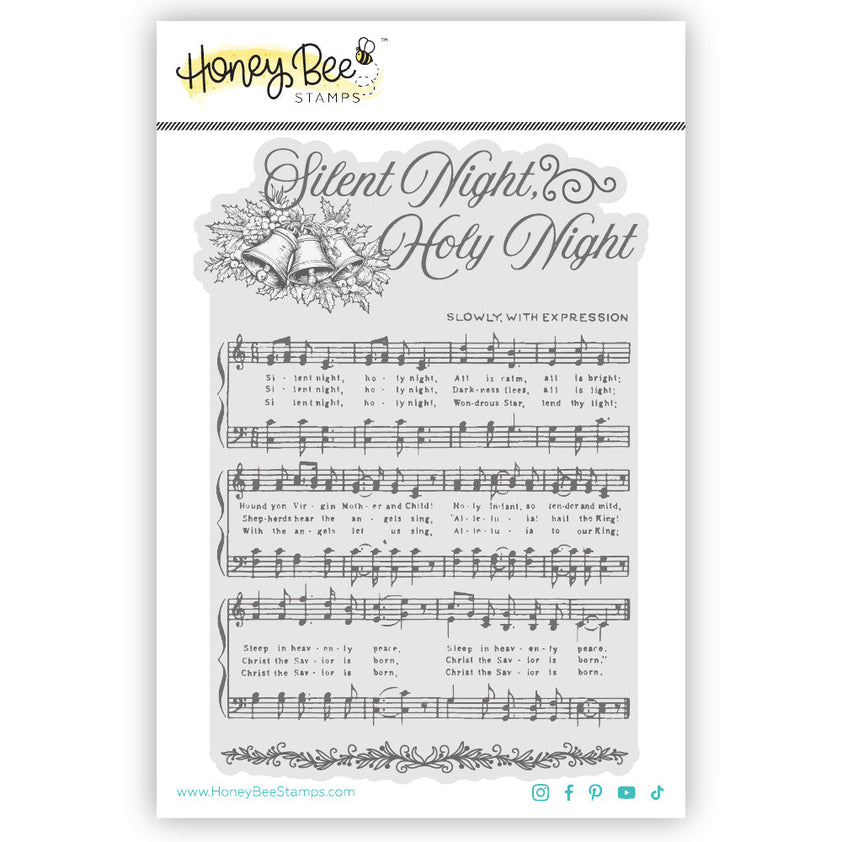 Honey Bee Silent Night Cling Stamp hbst-671 – Simon Says Stamp