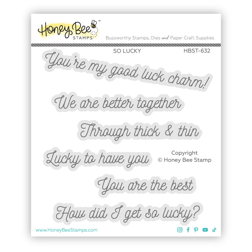 Honey Bee So Lucky Stamps And Dies Bundle – Simon Says Stamp
