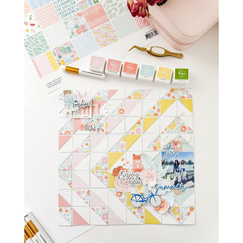 Pinkfresh Studio Sunshine On My Mind Stencil Set 157523* – Simon Says Stamp