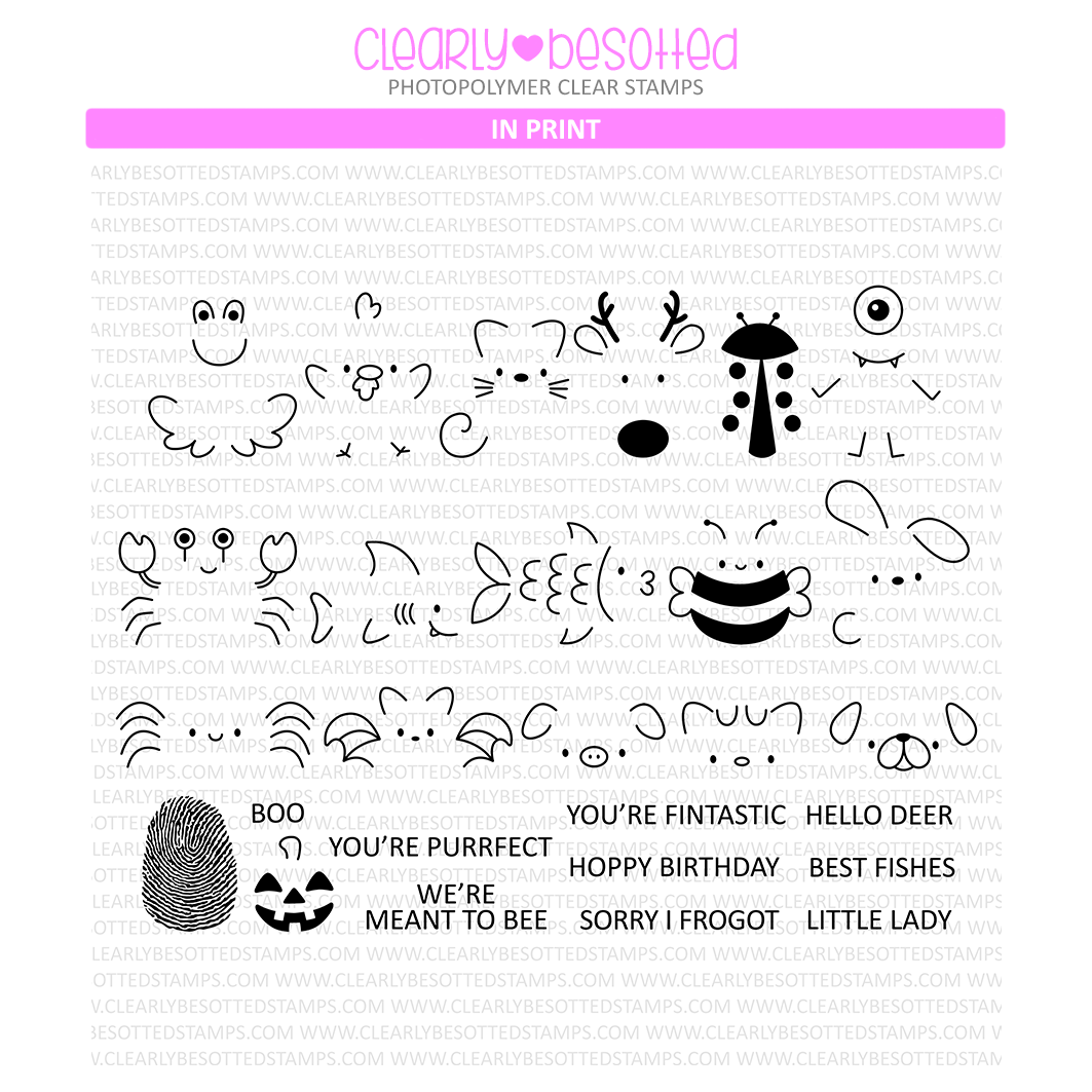 Clearly Besotted In Print Clear Stamp – Simon Says Stamp