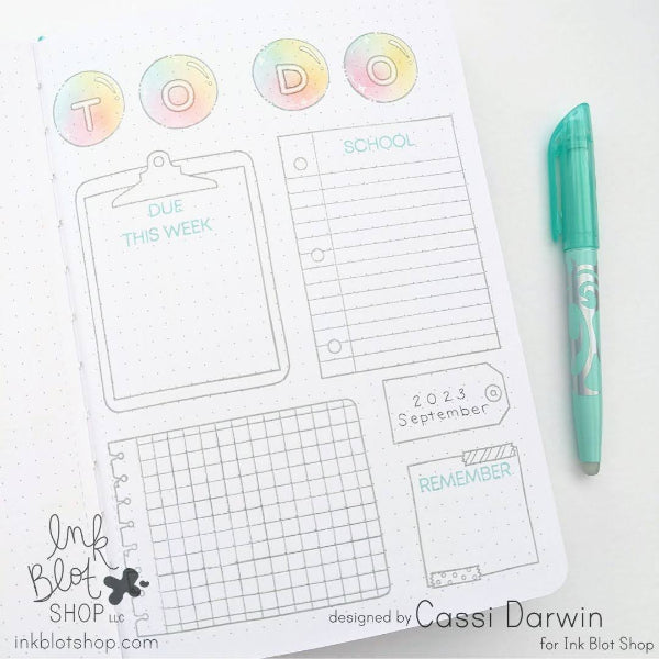 Ink Blot Shop Clear Stamp Set Journaling Spots inbl066 – Simon Says Stamp