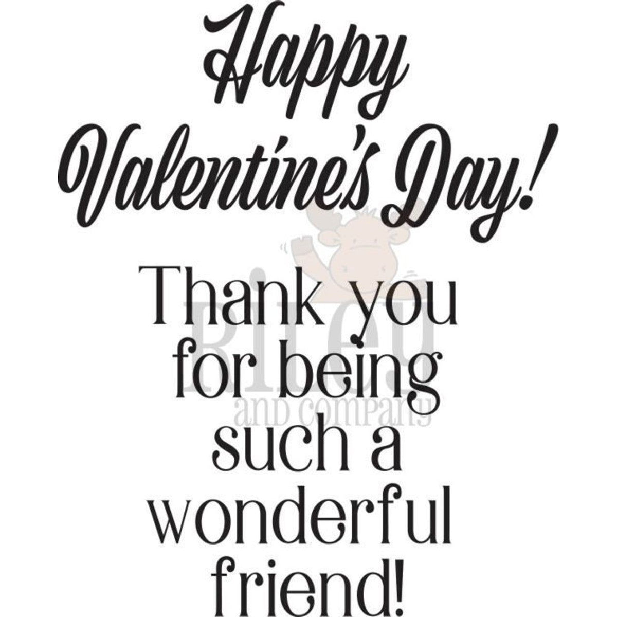 Riley and Company Funny Bones Wonderful Friend Clear Stamp rwd-1218 ...