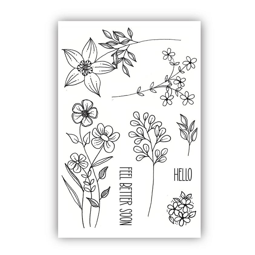 Julie Hickey Designs Nature's Garden 3 Clear Stamps jh1097 – Simon Says ...