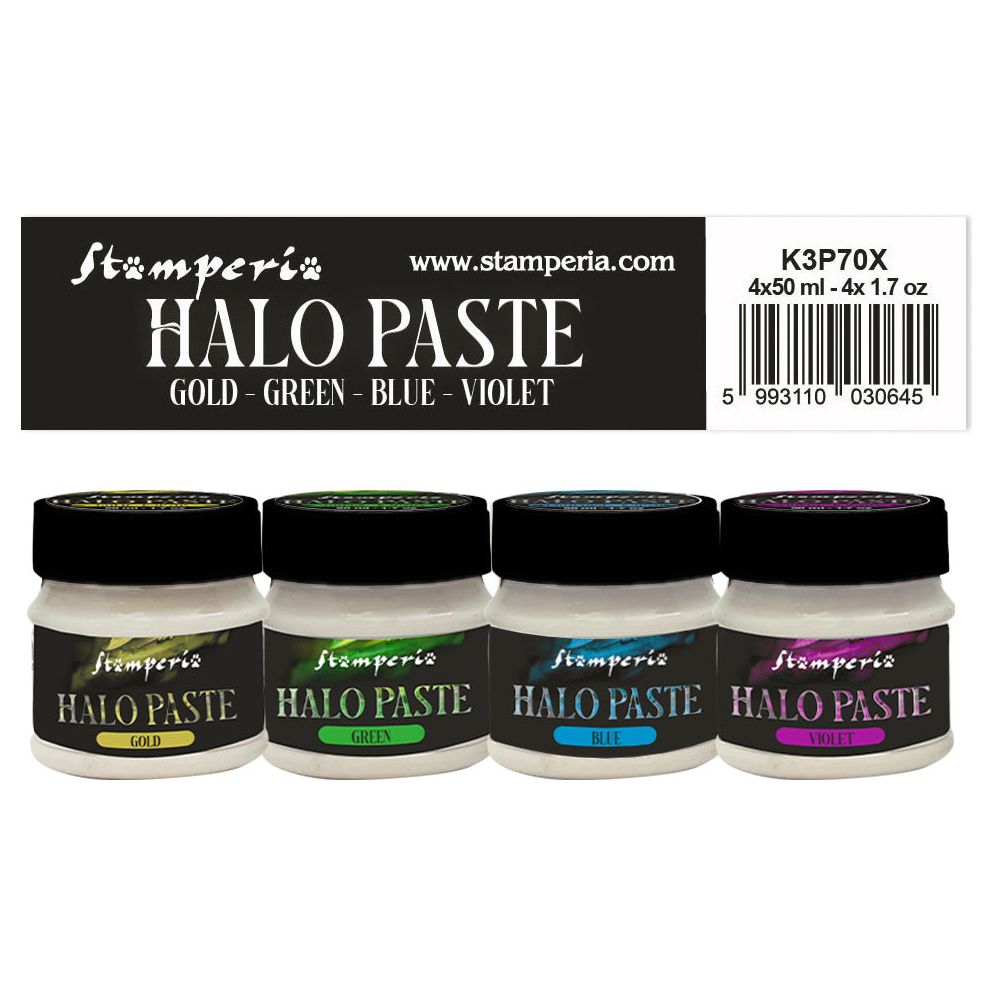 Stamperia Halo Paste 4 Color Kit k3p70x – Simon Says Stamp