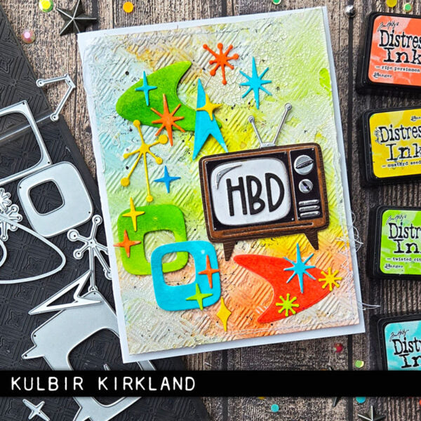 Tim Holtz Sizzix Vault Thinlits Atomic Retro Dies 666875 – Simon Says Stamp