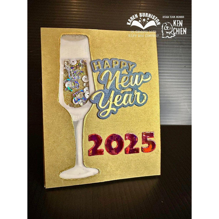 Karen Burniston Happy New Year Dies 1285* – Simon Says Stamp