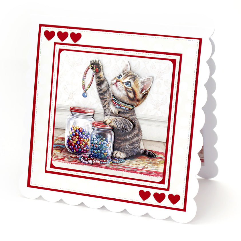 Katy Sue Designs Crafty Kittens Die Cut Topper and 3D Decoupage Collec ...