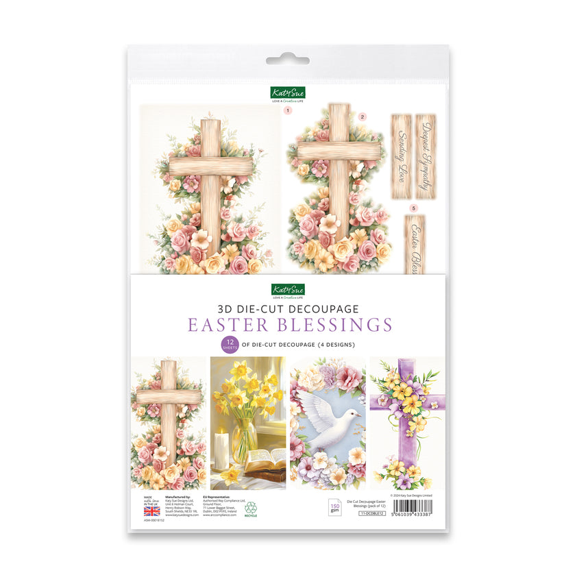 Katy Sue Designs Easter Blessings 3D Die Cut Decoupage 11-dcdble12 ...
