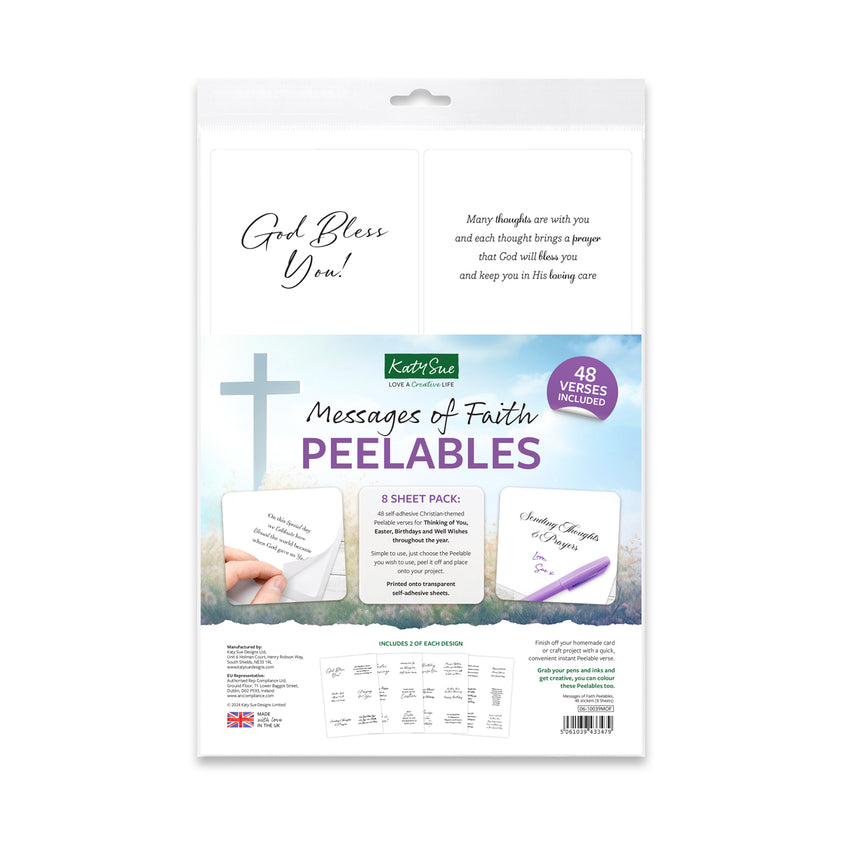 Katy Sue Designs Messages of Faith Peelables 06-10039mof – Simon Says Stamp
