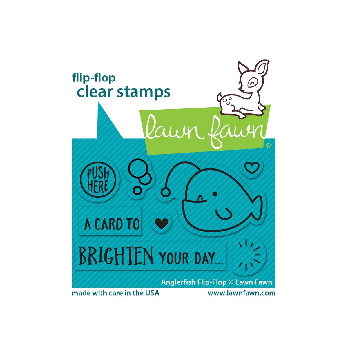 Lawn Fawn Anglerfish Flip Flop Clear Stamps lf2010* – Simon Says Stamp