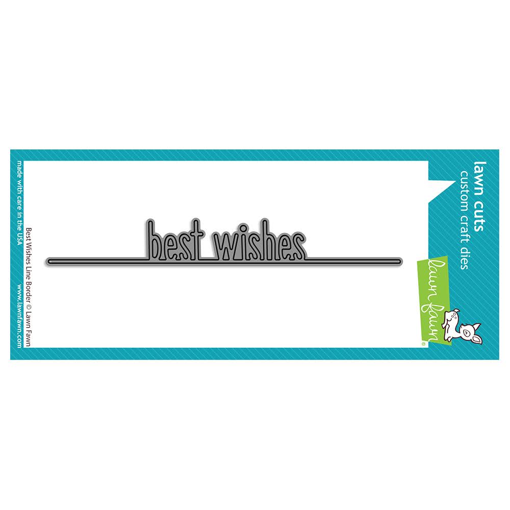 Lawn Fawn Best Wishes Line Border Die lf3384* – Simon Says Stamp