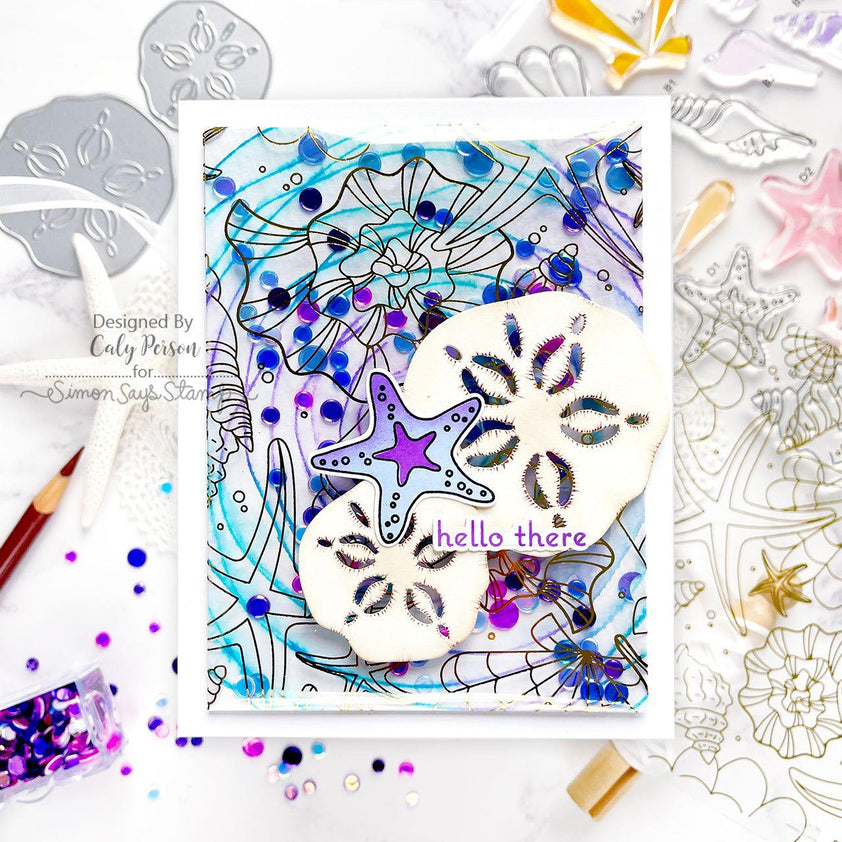 Simon Says Stamp Large Sand Dollar Wafer Die 1114sd Sunny Vibes