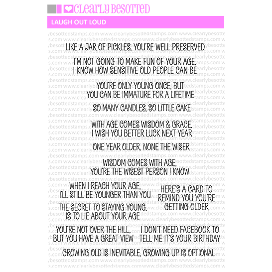 Clearly Besotted LAUGH OUT LOUD Clear Stamps – Simon Says Stamp