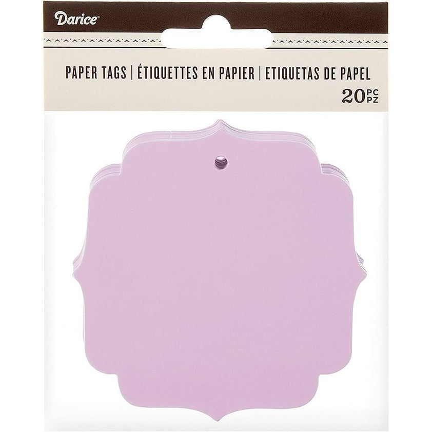 Lavender Bracket Shaped Paper Tags 30030568 – Simon Says Stamp