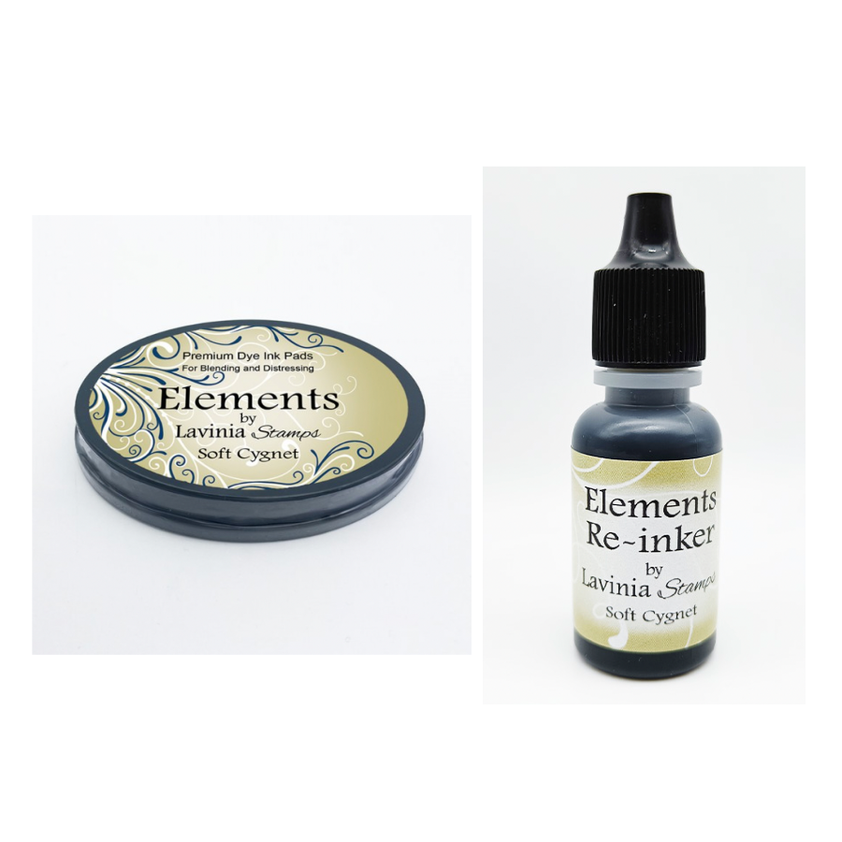 Lavinia Stamps Soft Cygnet Elements Dye Ink Pad and Re-Inker Set ...