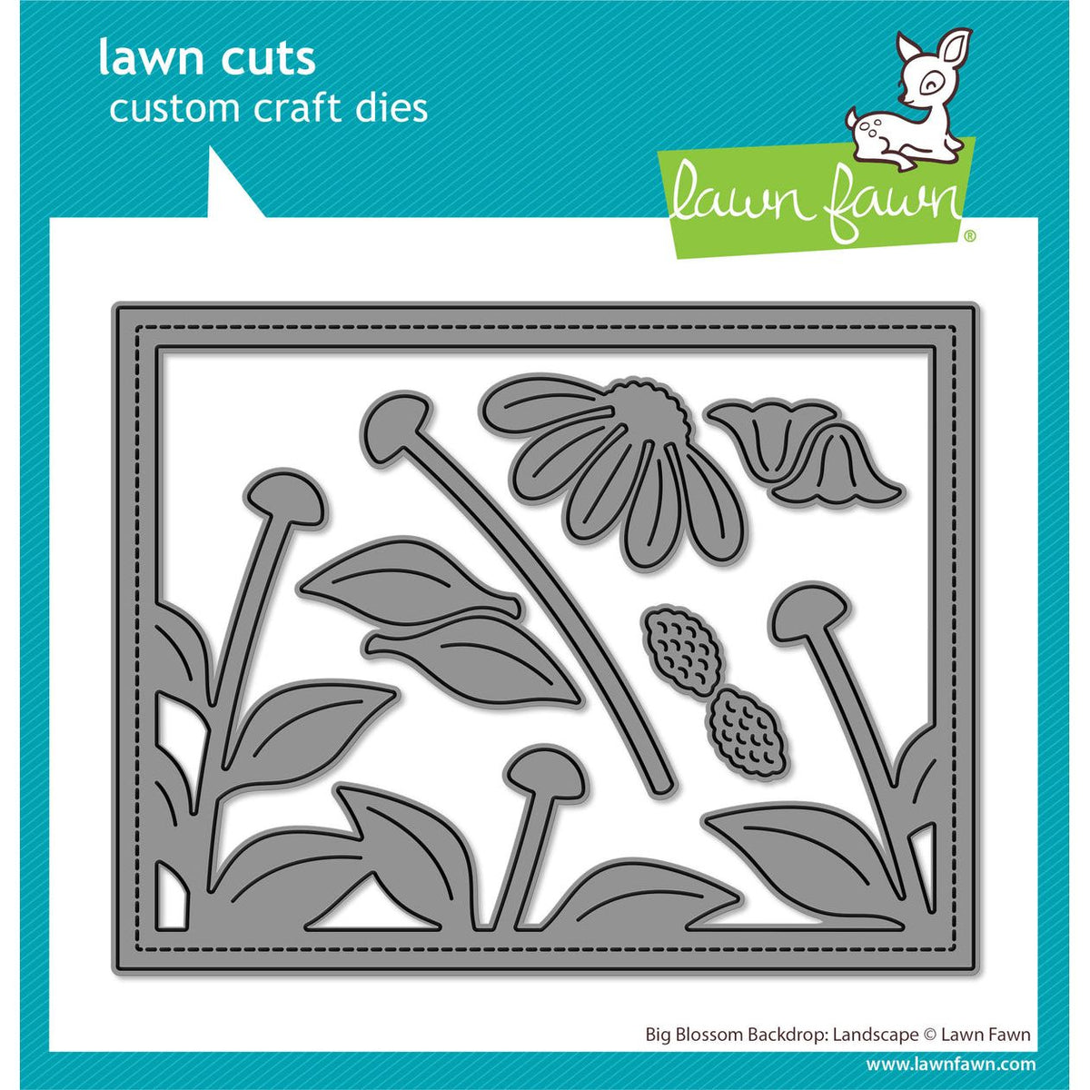 Lawn Fawn Big Blossom Backdrop: Landscape Dies lf4052 – Simon Says Stamp