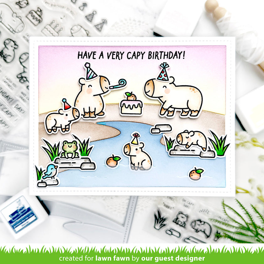 Lawn Fawn Capybaras! Stamps and Dies – Simon Says Stamp