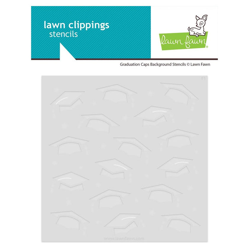 Lawn Fawn Graduation Caps Background Stencils lf3739 – Simon Says Stamp