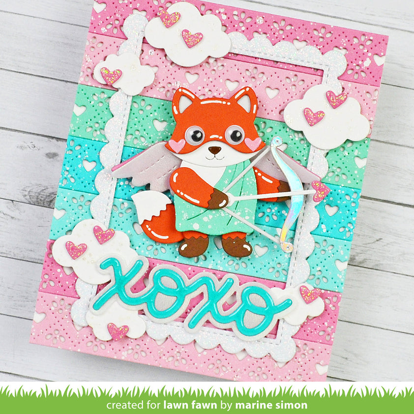 Lawn Fawn Quilted Heart Border Die lf3961 – Simon Says Stamp