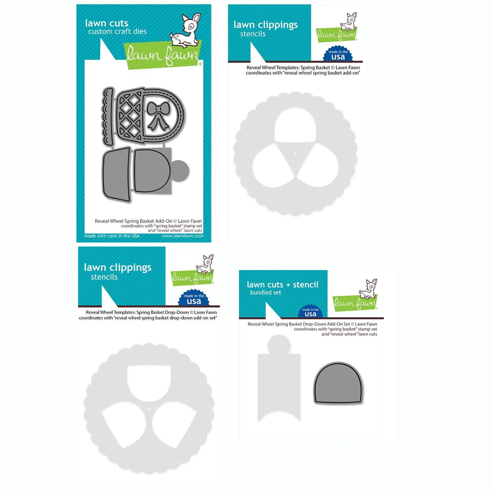 Lawn Fawn Reveal Wheel Spring Basket Add-Ons and Templates Set – Simon ...