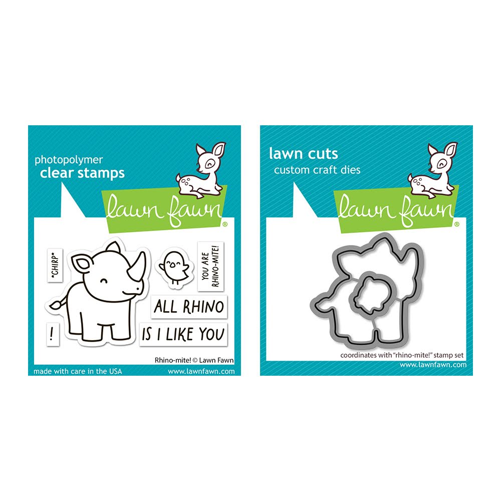 Lawn Fawn Rhino-mite! Stamps and Dies – Simon Says Stamp